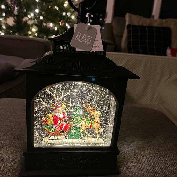 Raz Imports | Holiday | Raz Imports Lighted Lantern Snow Globe Glitter ...